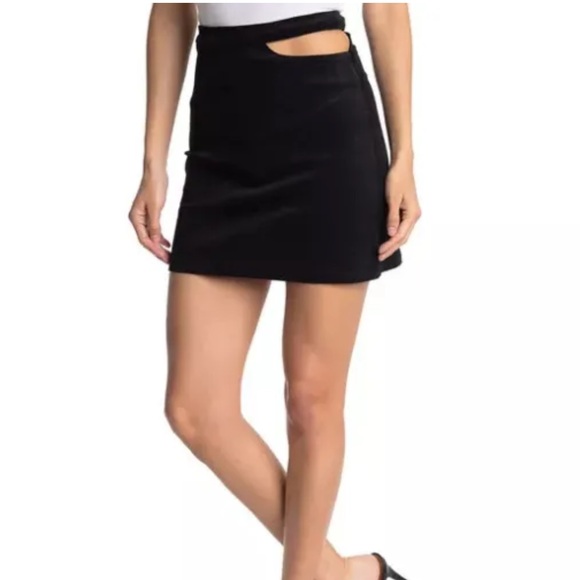 Elodie Skirts Elodie Black Corduroy Mini Skirt Poshmark